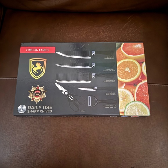 Kitchen | Forcing Family Knife Set With Scissors New | Poshmark